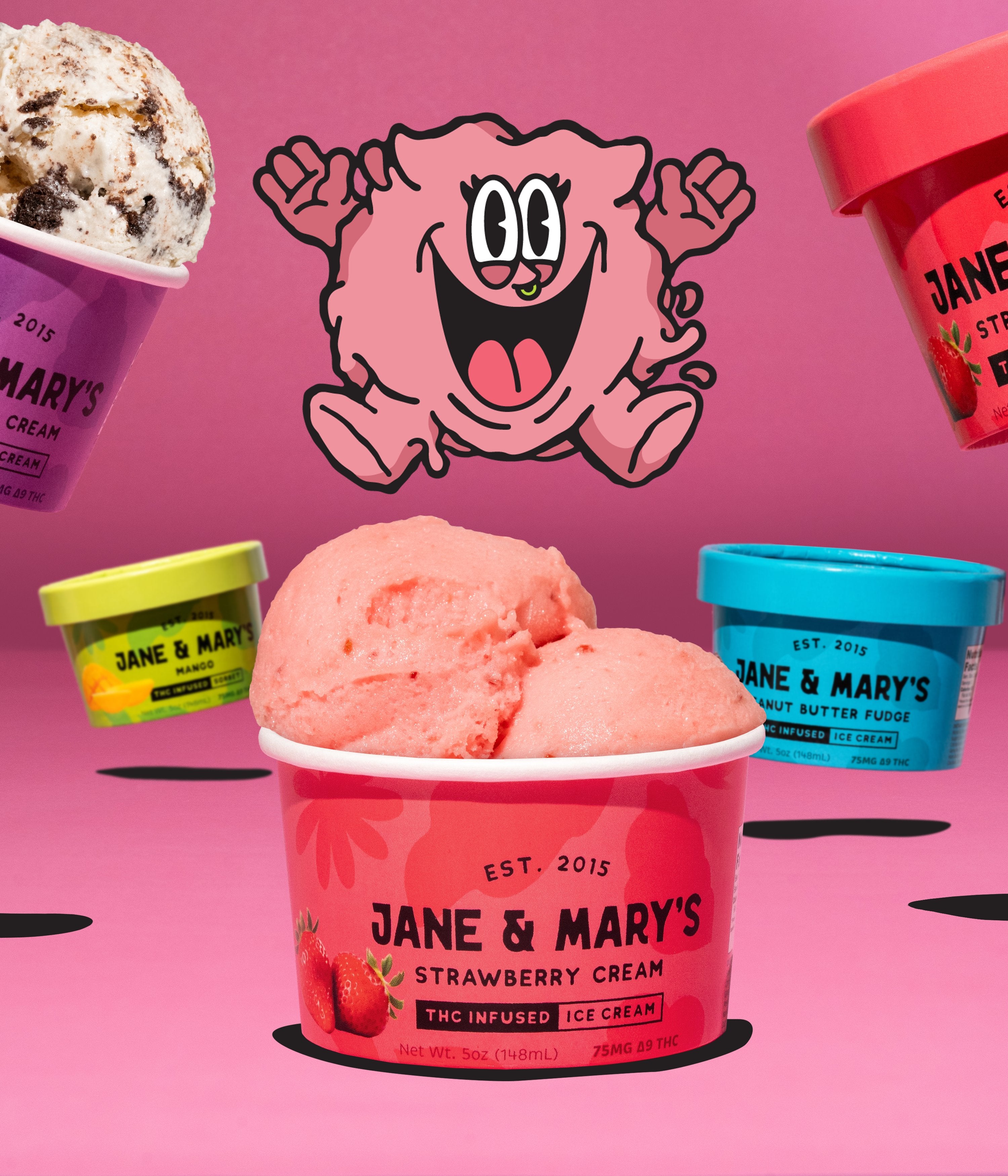THC Infused Ice Cream – Jane & Mary's